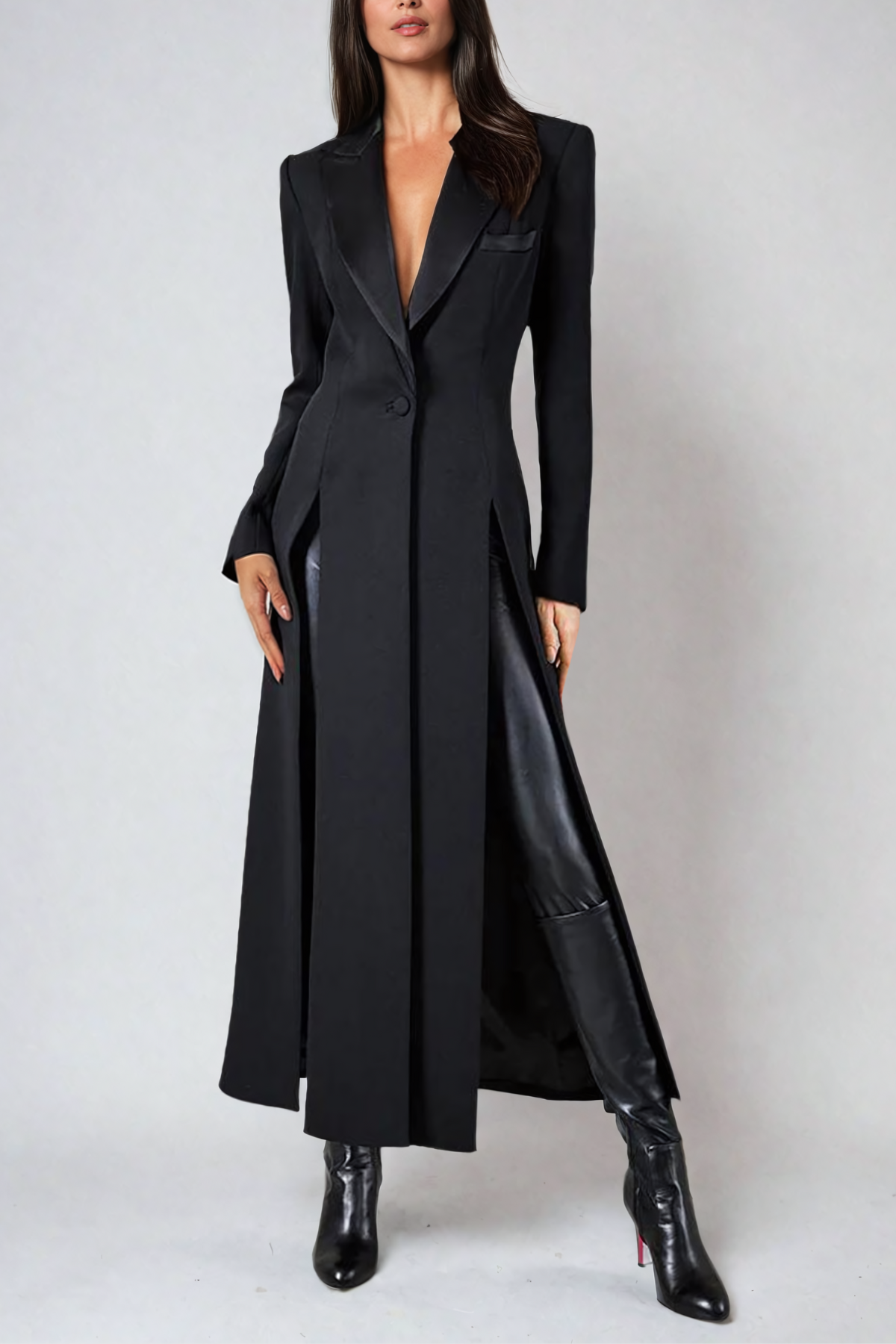 Aarna Lapel Split Coat – Innovare Denim