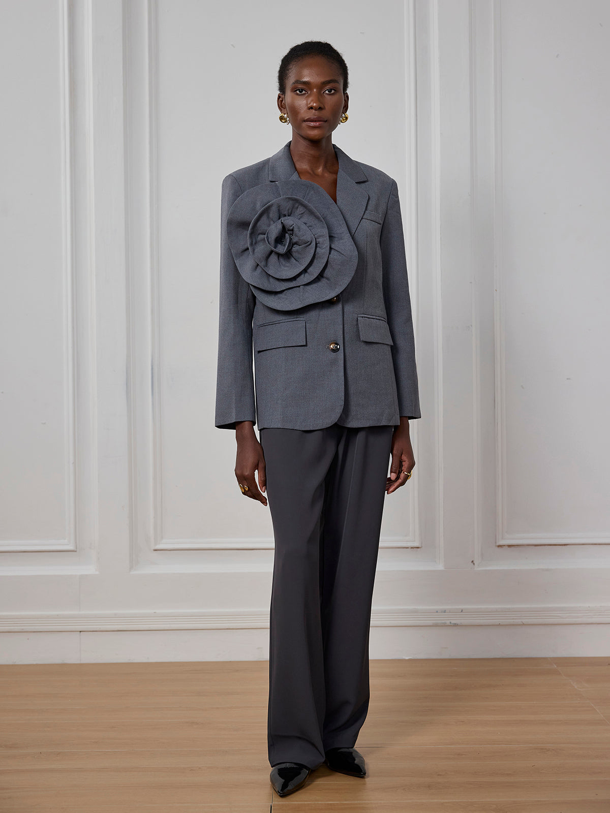 Avayah Flower Lapel Blazer – Innovare Denim