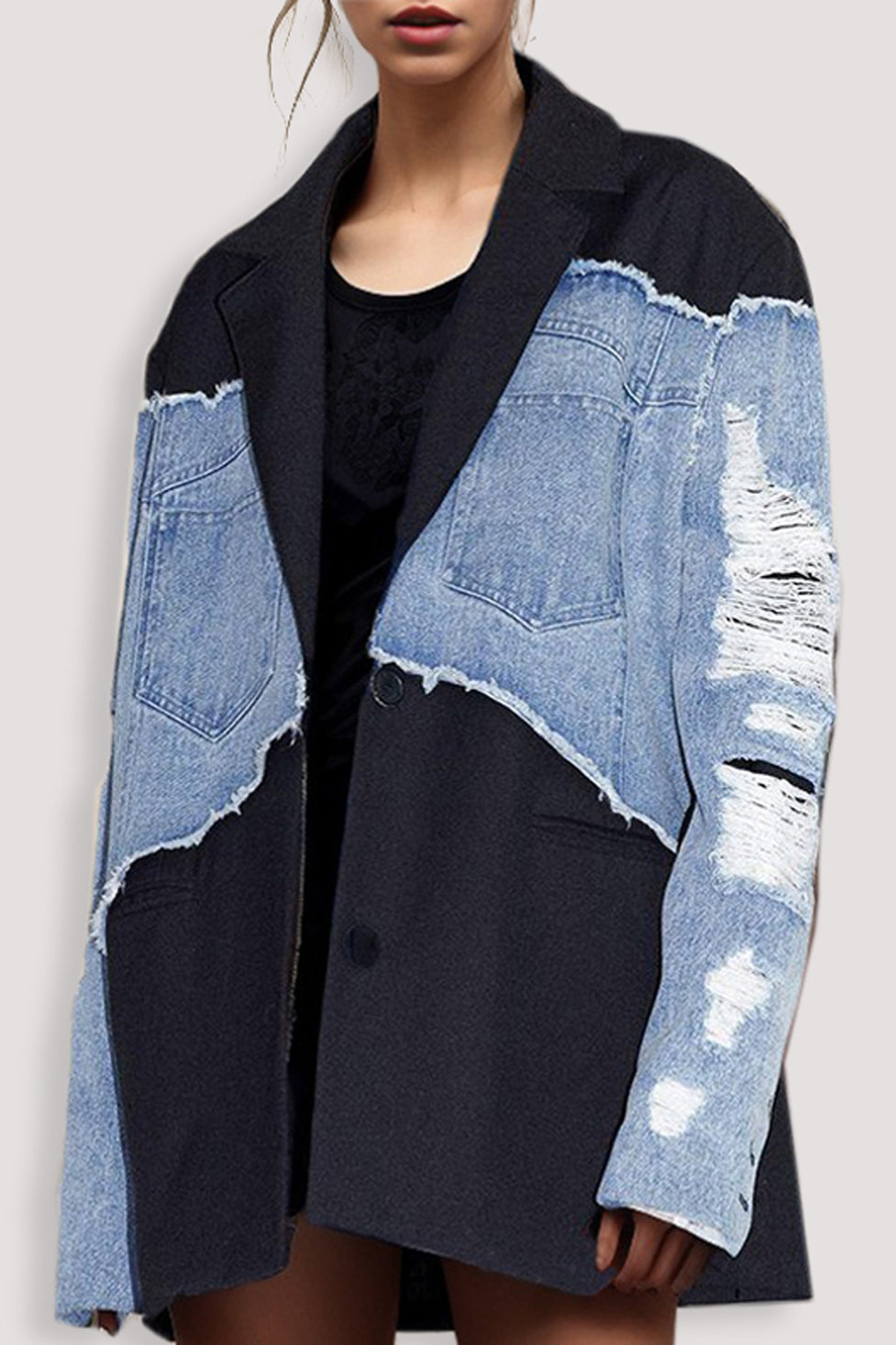 Cecilia Denim Patchwork Coat – Innovare Denim
