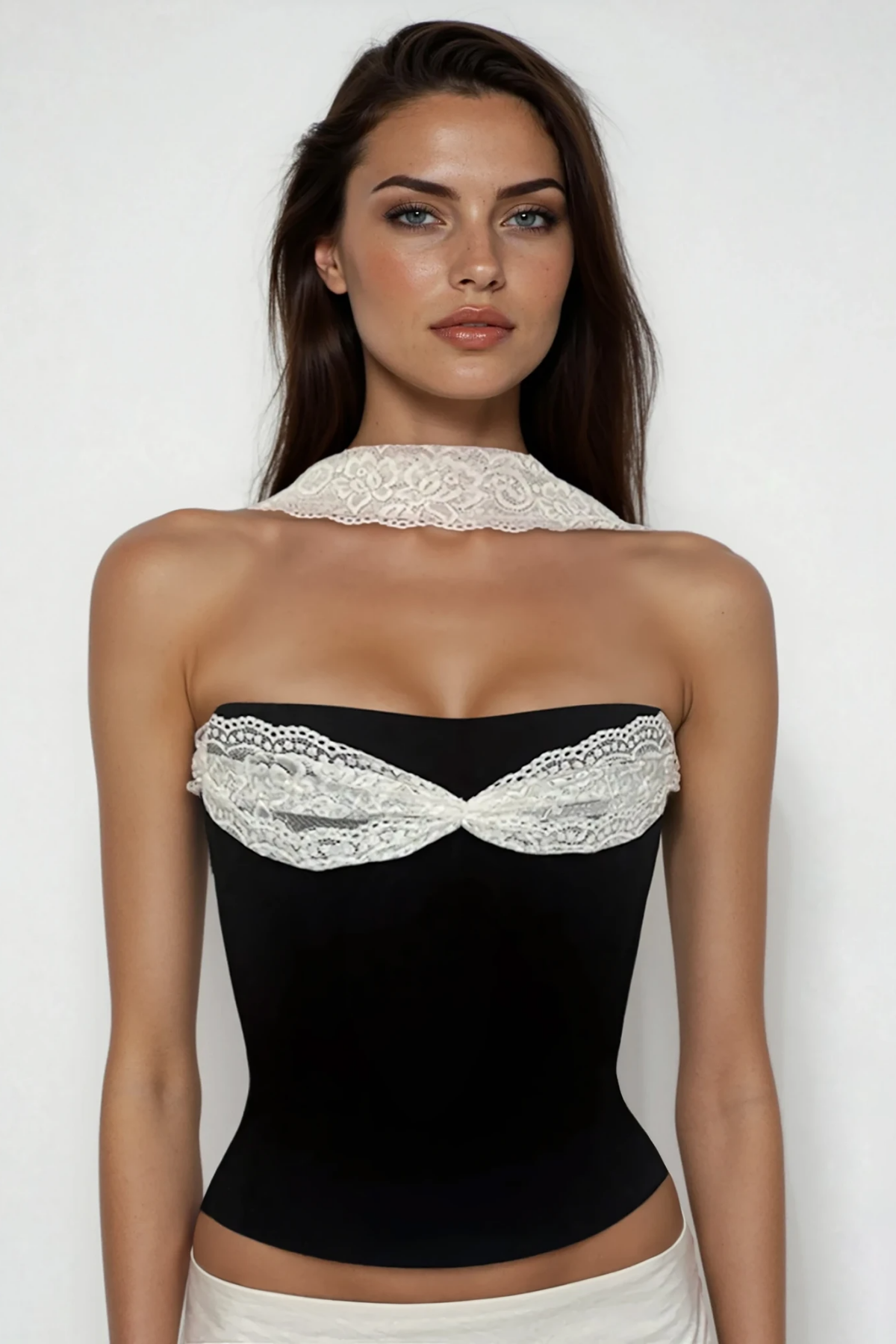 Faisal Deconstruct Lace Bodycon Top – Innovare Denim