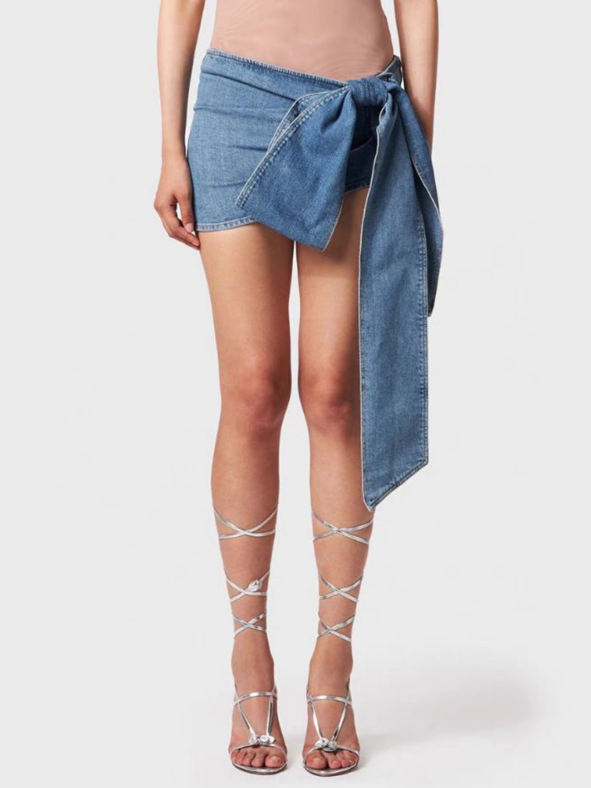 Melissa Bow Bodycon Mini Skirt – Innovare Denim