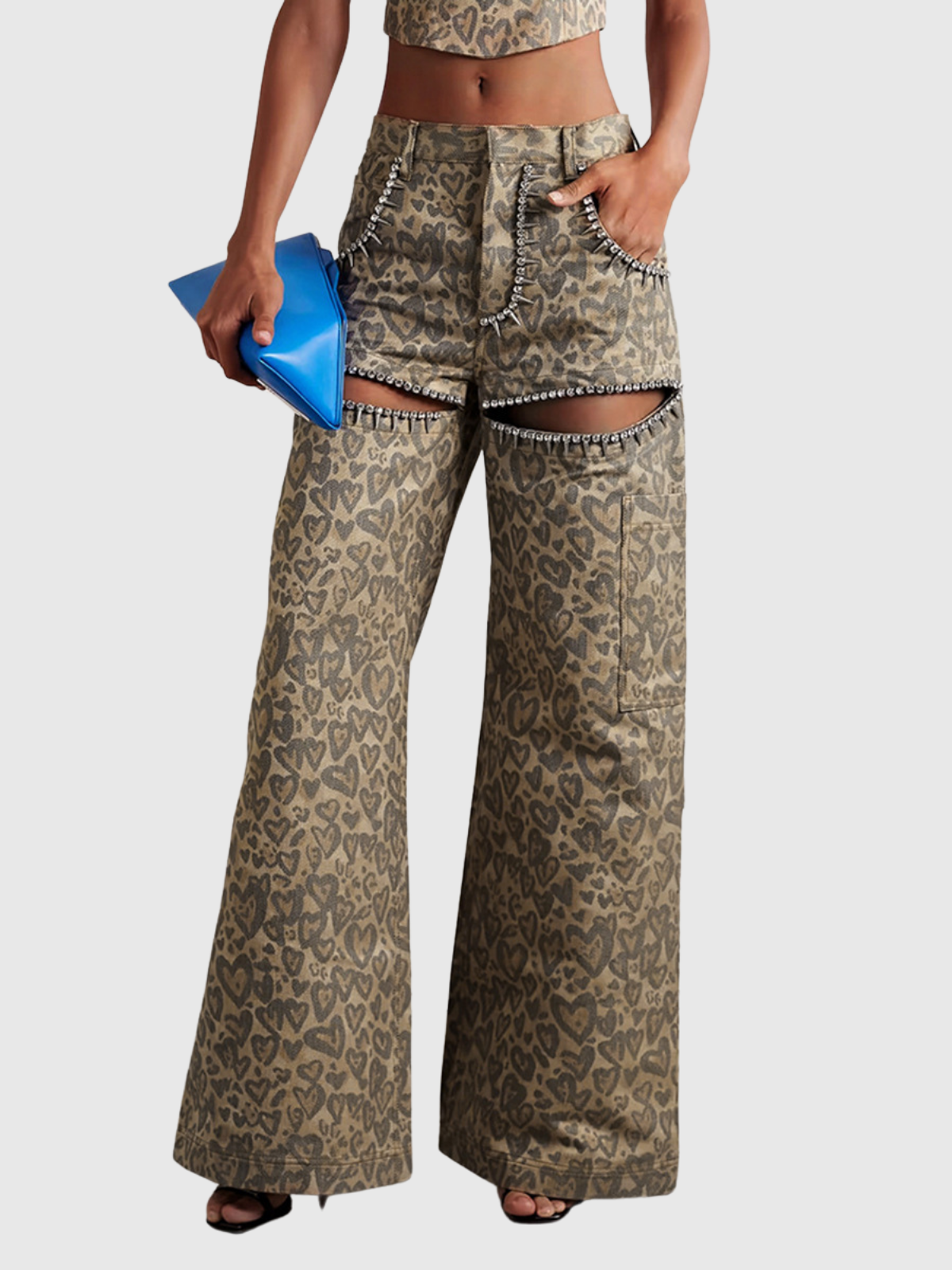 Roselyn Leopard Rhinestone Embellished Jeans – Innovare Denim